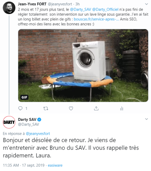 Le service après-vente Darty : retour d'expérience sur le SAV Darty